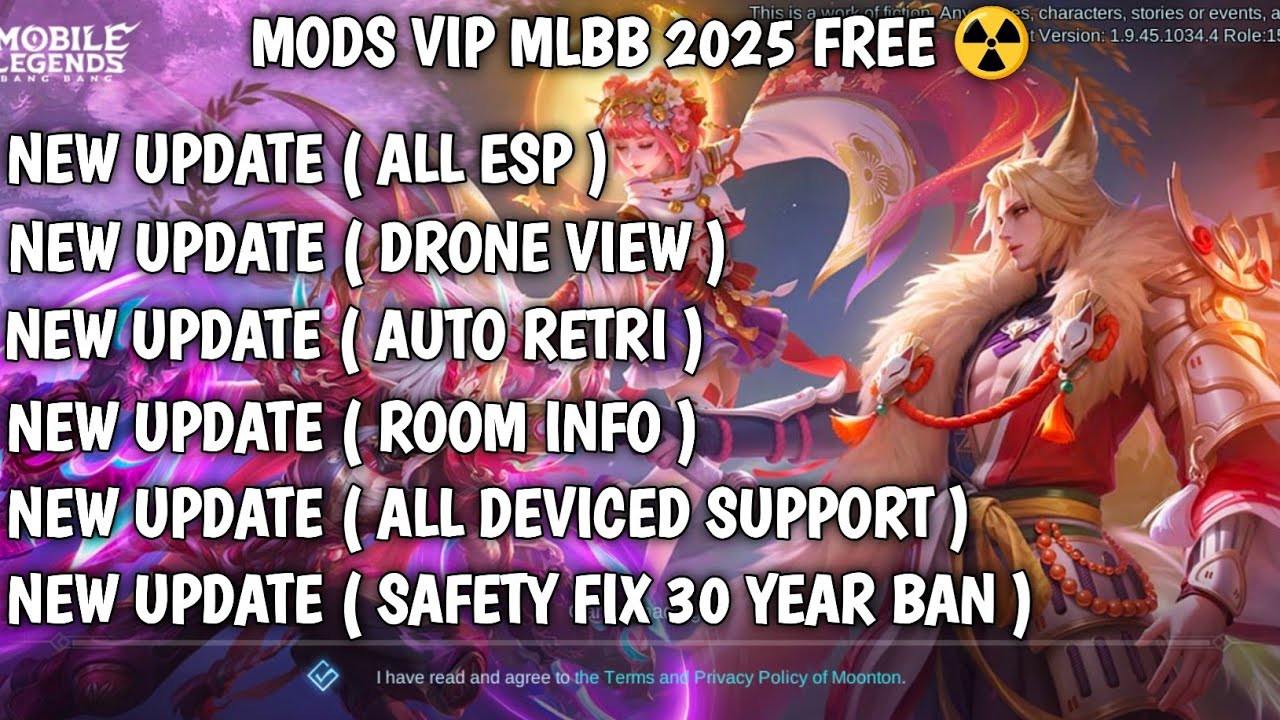 NEW UPDATE MODS VIP MLBB 2025 ☢️ FEATURE SAFE NEW BYPASS SUPPORT ALL ...