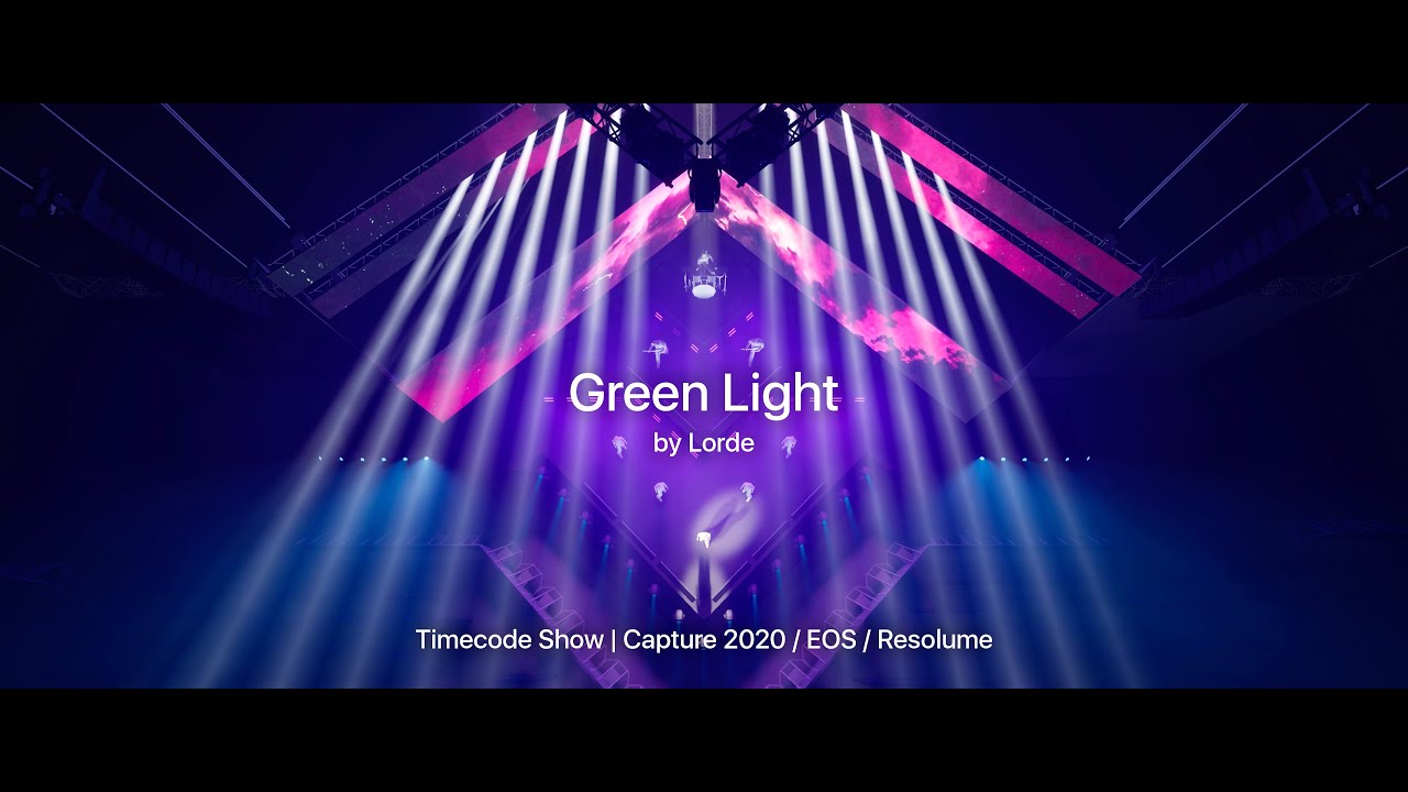 Green Light - Lorde | Lighting & Video Timecode Show in Capture - YouTube
