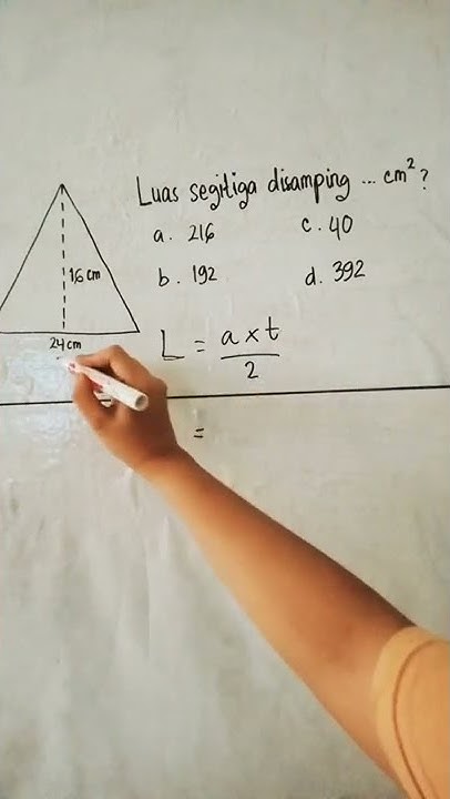 Trik Matematika Menghitung Luas Segitiga #shorts - YouTube