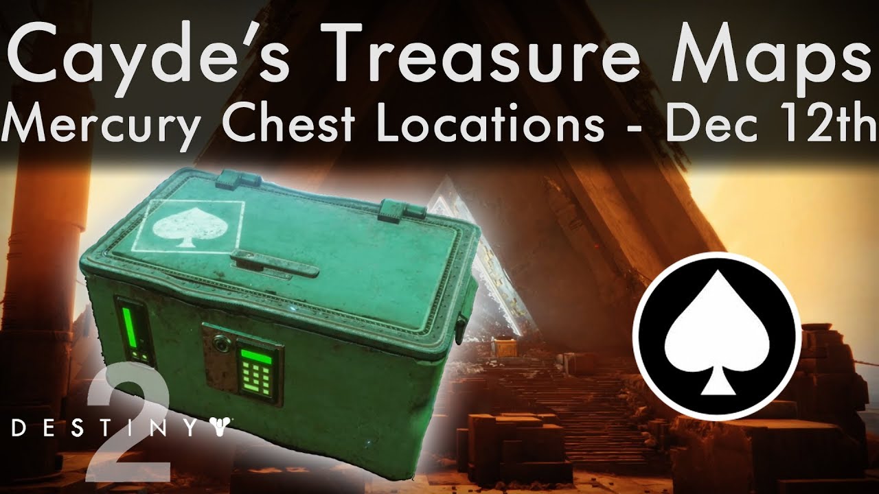 Destiny 2 - Caydes Stash Locations - Dec 12th - Mercury - YouTube