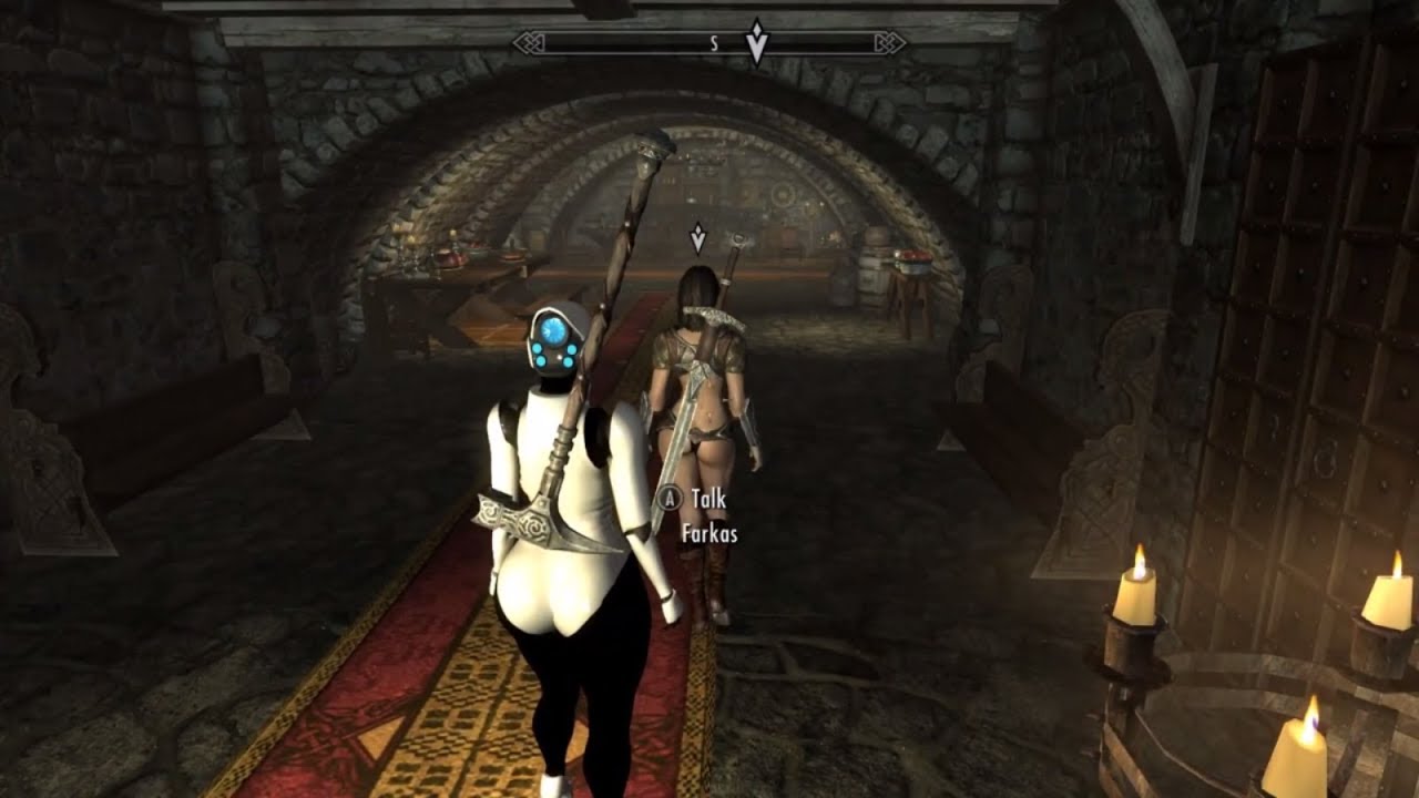 Let's Play - Haydee in Skyrim, Follow Farkas to Your Quarters - YouTube