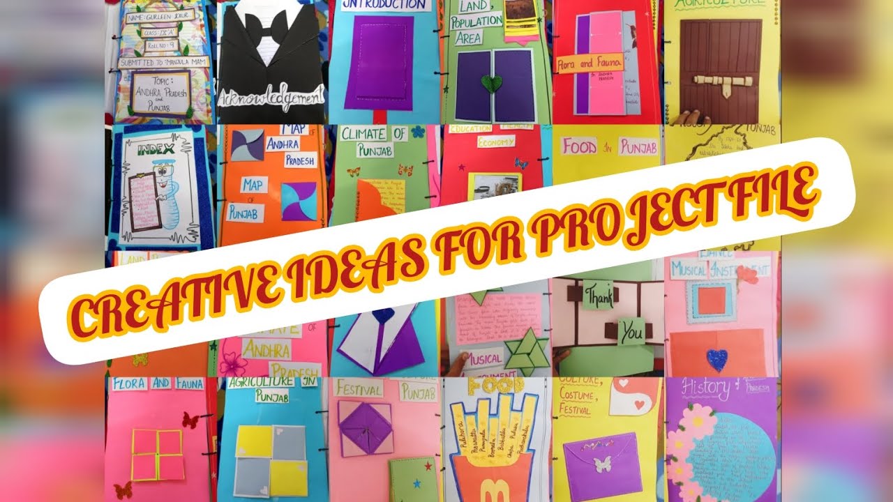 Project file on Punjab and Andhra Pradesh #craft #creative #papercraft ...