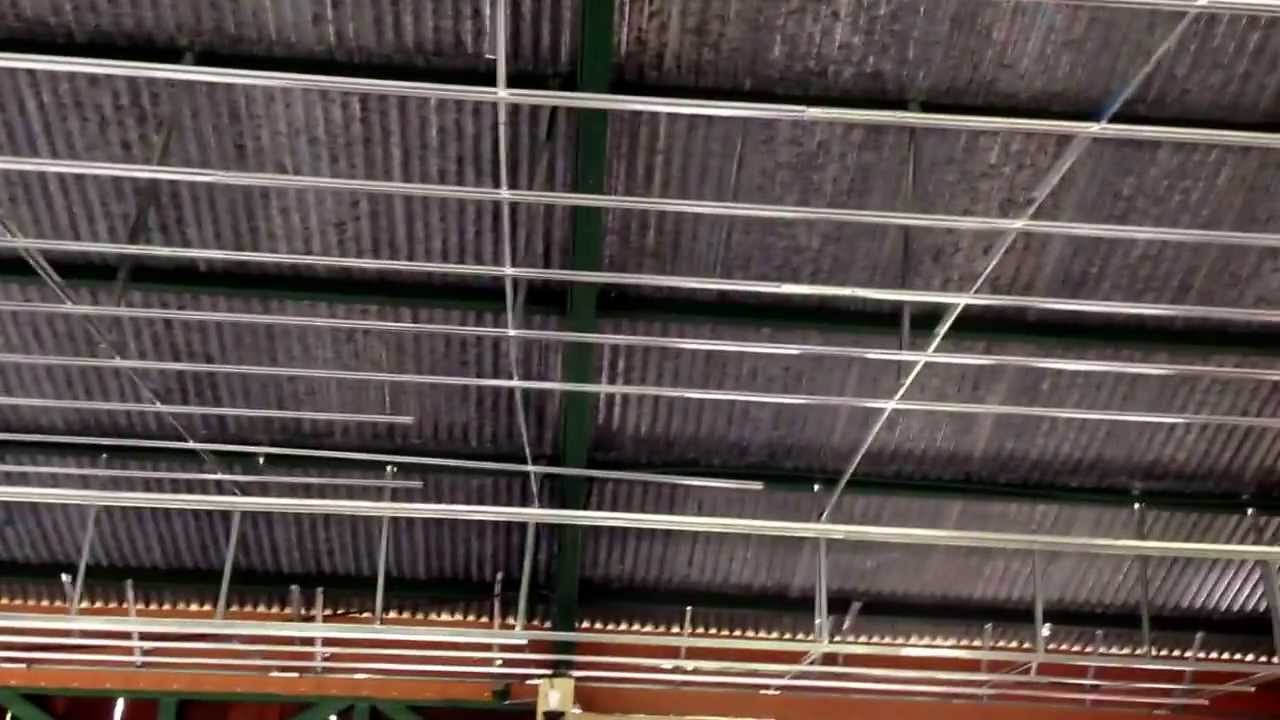 Estructura metálica para instalación de tablilla plástica - YouTube