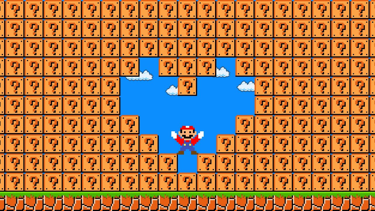 What If Mario Has 1,000,000 Item Blocks in Super Mario Bros.? - YouTube