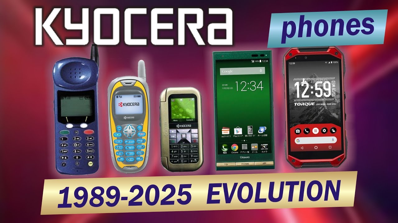 Kyocera phones evolution 1989-2025 | 355 models | 41 commercials - YouTube