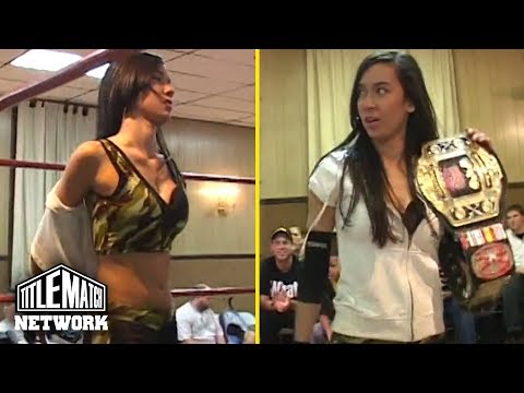 Miss April (AJ Lee) vs Roxxie Cotton - Women's Wrestling