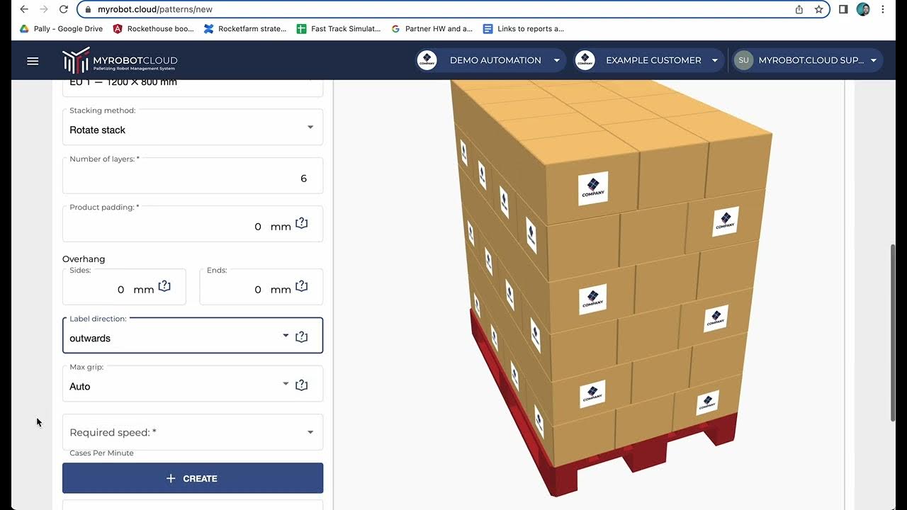 2. Create a palletizing pattern - YouTube