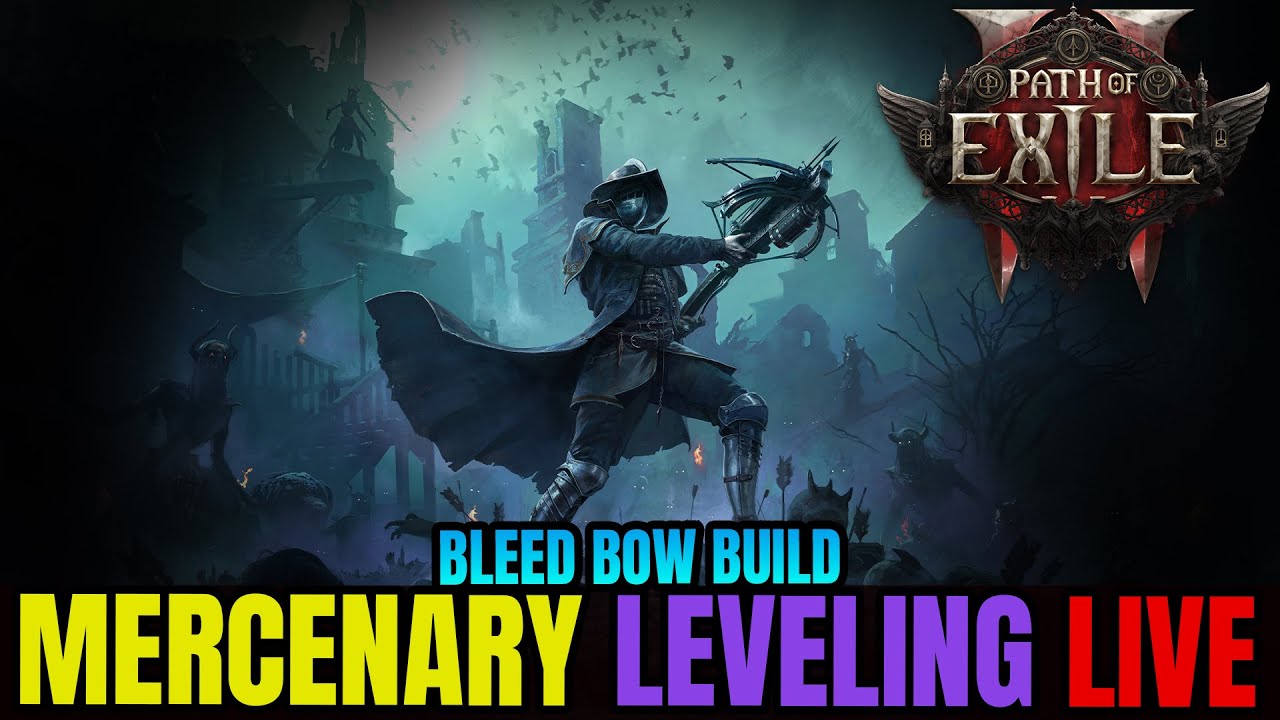 Path of Exile 2 MERCENARY Leveling Bleed Bow Build LIVE - YouTube