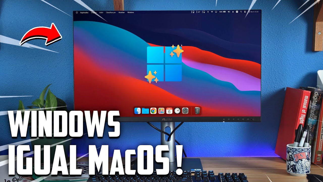 COMO Deixar o WINDOWS Igual ao MacOS em 2024 ! Transforme seu PC em MAC ...