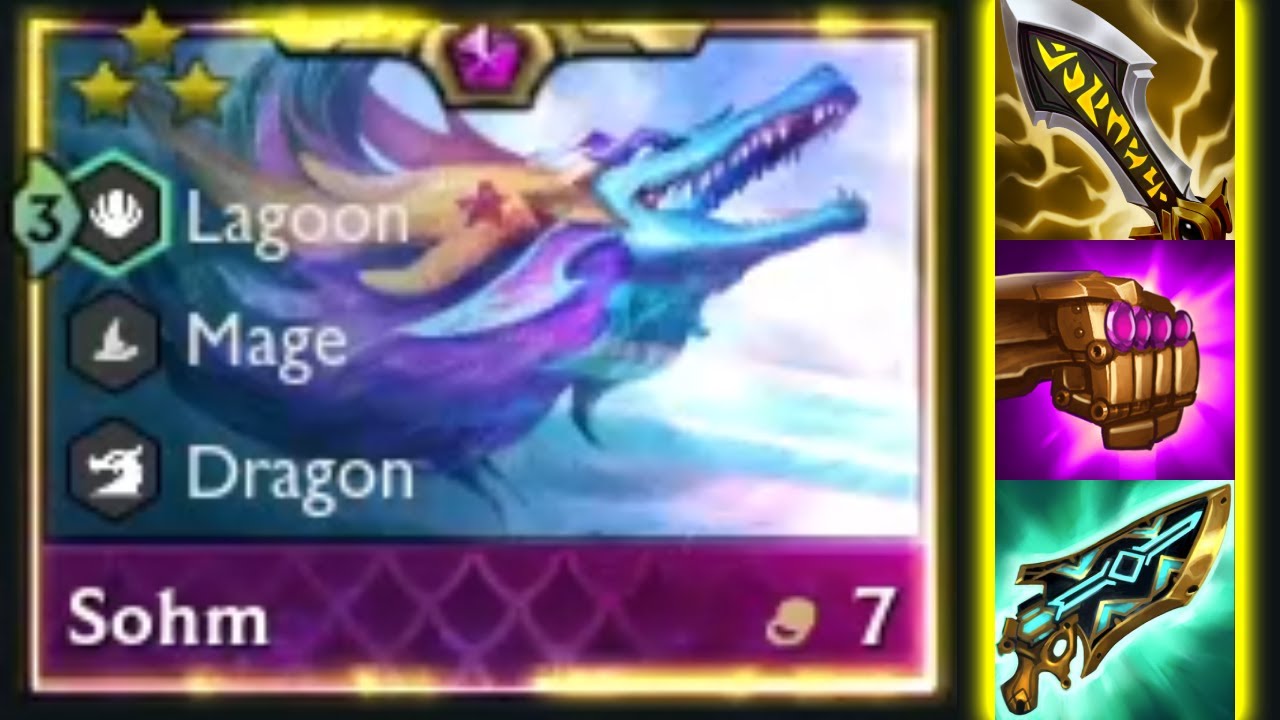 New 3 star dragon Sohm | TFT Set 7.5 PBE - YouTube