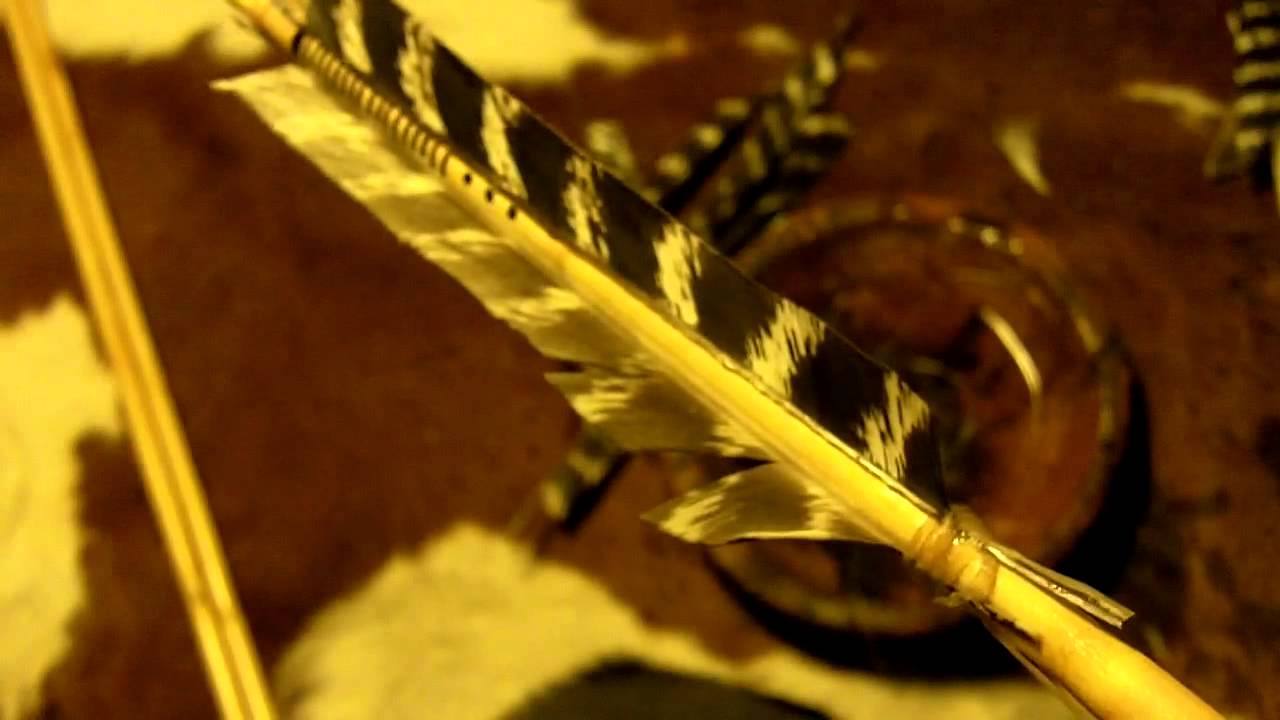 177 - Fletching A Southwest Native American Style Reed Arrow - YouTube
