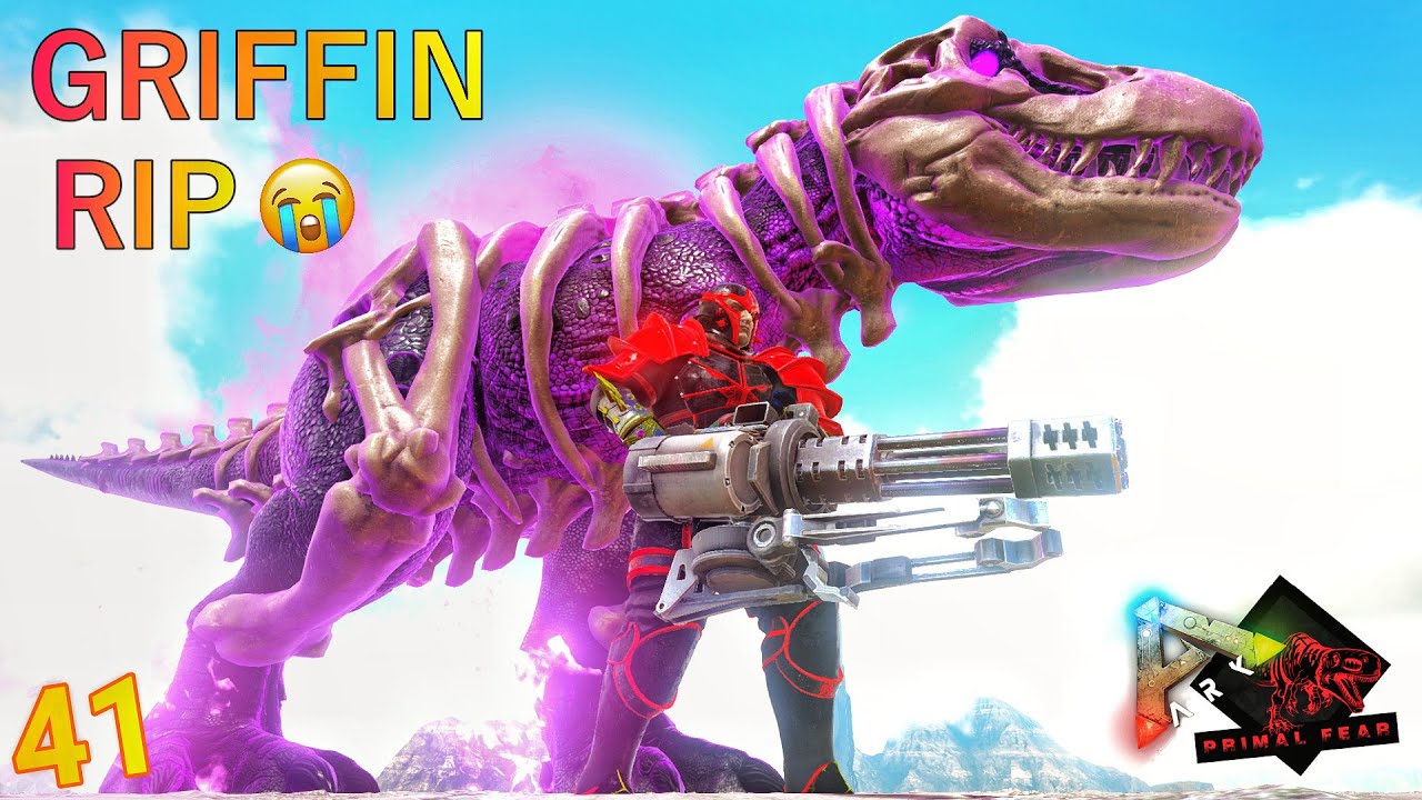 RIP Dark Griffin Try To Tame Skeleton Rex 😭😭😭 : ARK Primal Fear : ARK ...