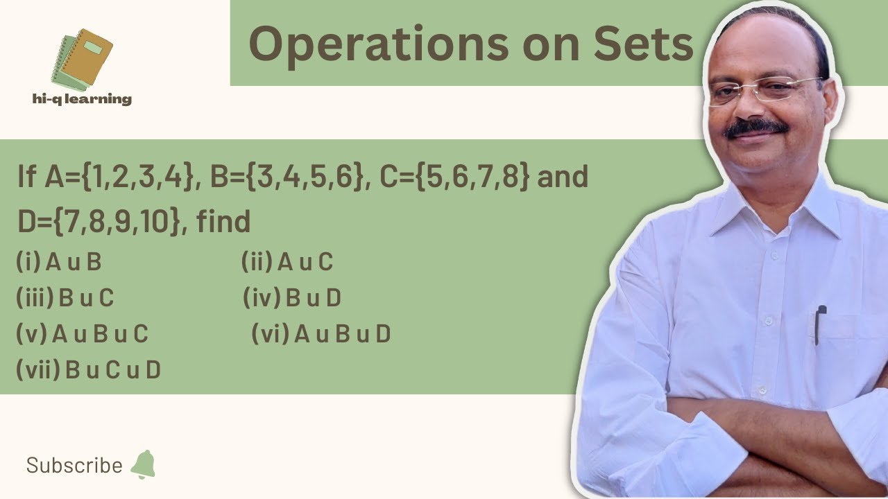 If A 1 2 3 4 B 3 4 5 6 C 5 6 7 8 And D 7 8 9 10 Find A U B If A 1 2 3 4 B 3 4 5 6 C 5 6 7 8 And D 7 8 9 10 Find A U B