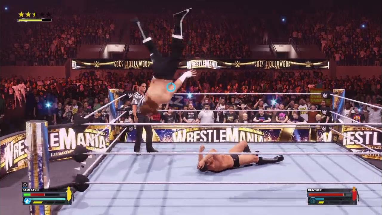 WWE2K24 | Sami Zayn vs Gunther | Wrestlemania 40 | 4K Gameplay - YouTube