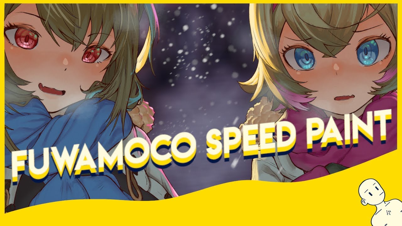 Hololive Fuwamoco Fanart Speedpaint! #fwmcpix #fanart #speedpaint - YouTube
