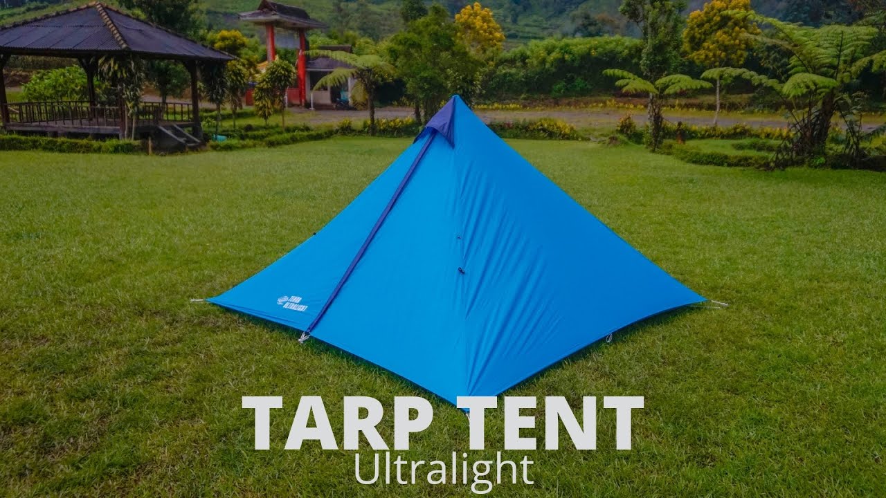 Setup Tarp Tent Piramid Ultralight - YouTube