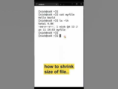 Extend or Shrink Size of File in Linux | Linux truncate Command Linux Basics in 1 min - YouTube