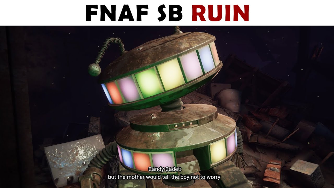 Candy Cadet telling Story in FNAF Security Breach RUIN - YouTube