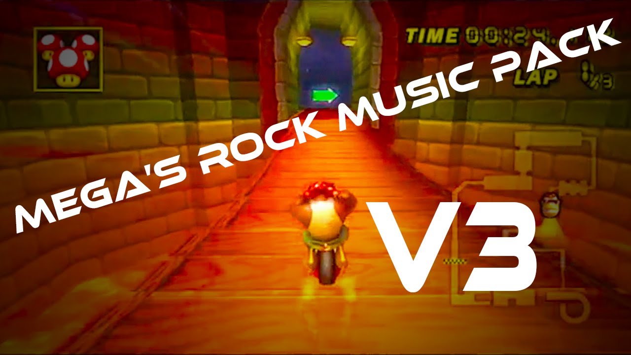 [MKWii] Mega's Rock Music Pack v3 - YouTube