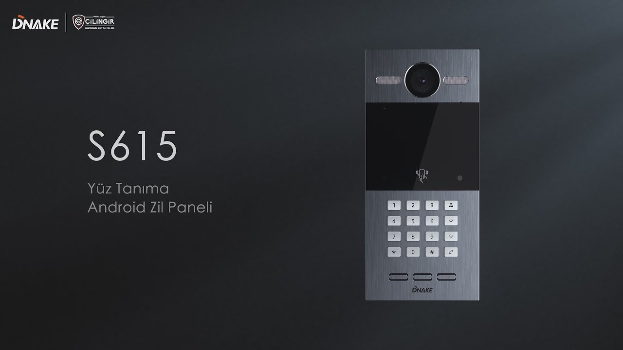 DNAKE Yüz Tanıma Android Tabanlı IP Diafon Zil Paneli S615 - YouTube