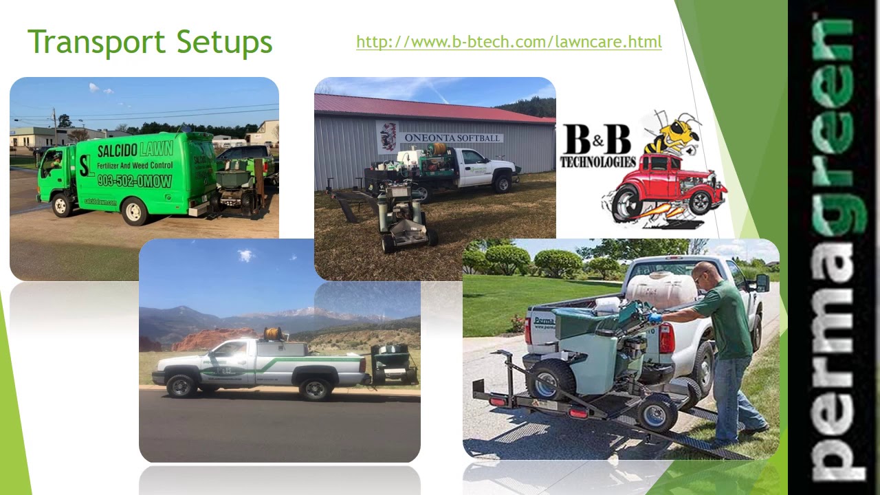 PermaGreen Triumph Ride-On Spreader Sprayer flexible transport options ...