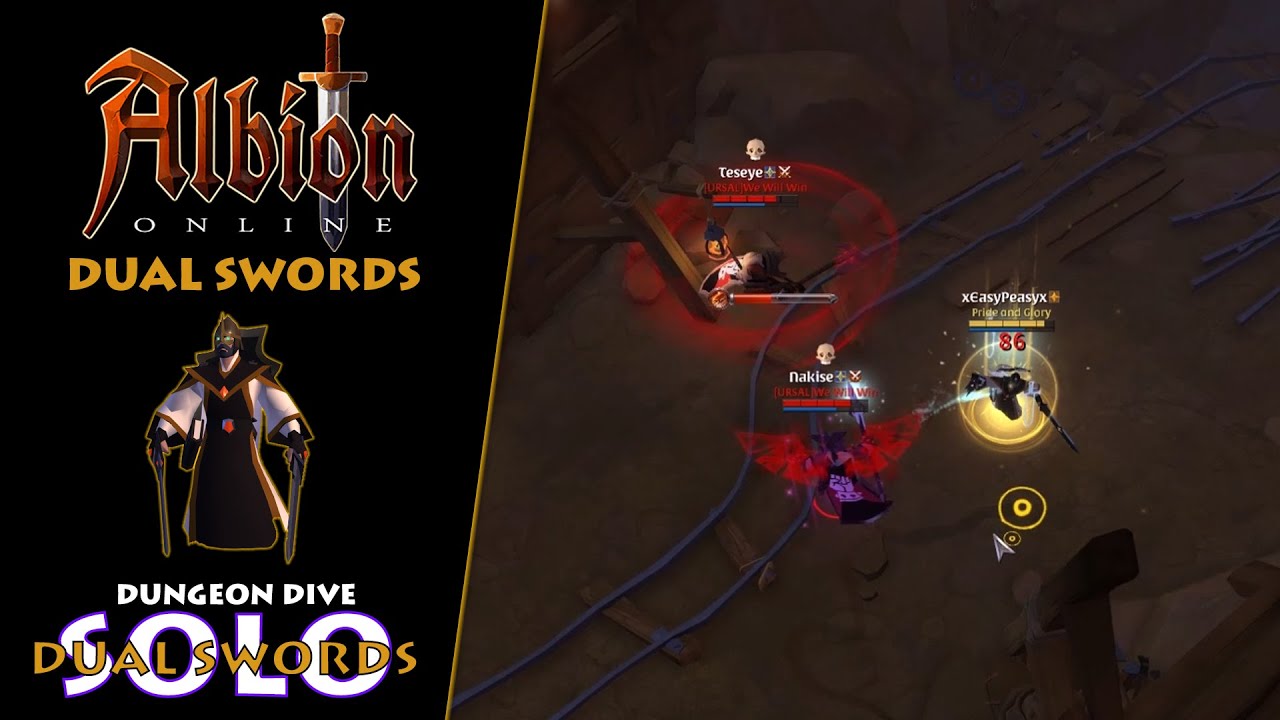 Albion Online - Solo PvP | Random Dungeon Dive #3 | Dual Swords - YouTube
