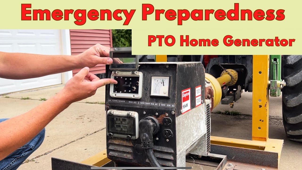 Emergency Preparedness - PTO Home Generator - YouTube