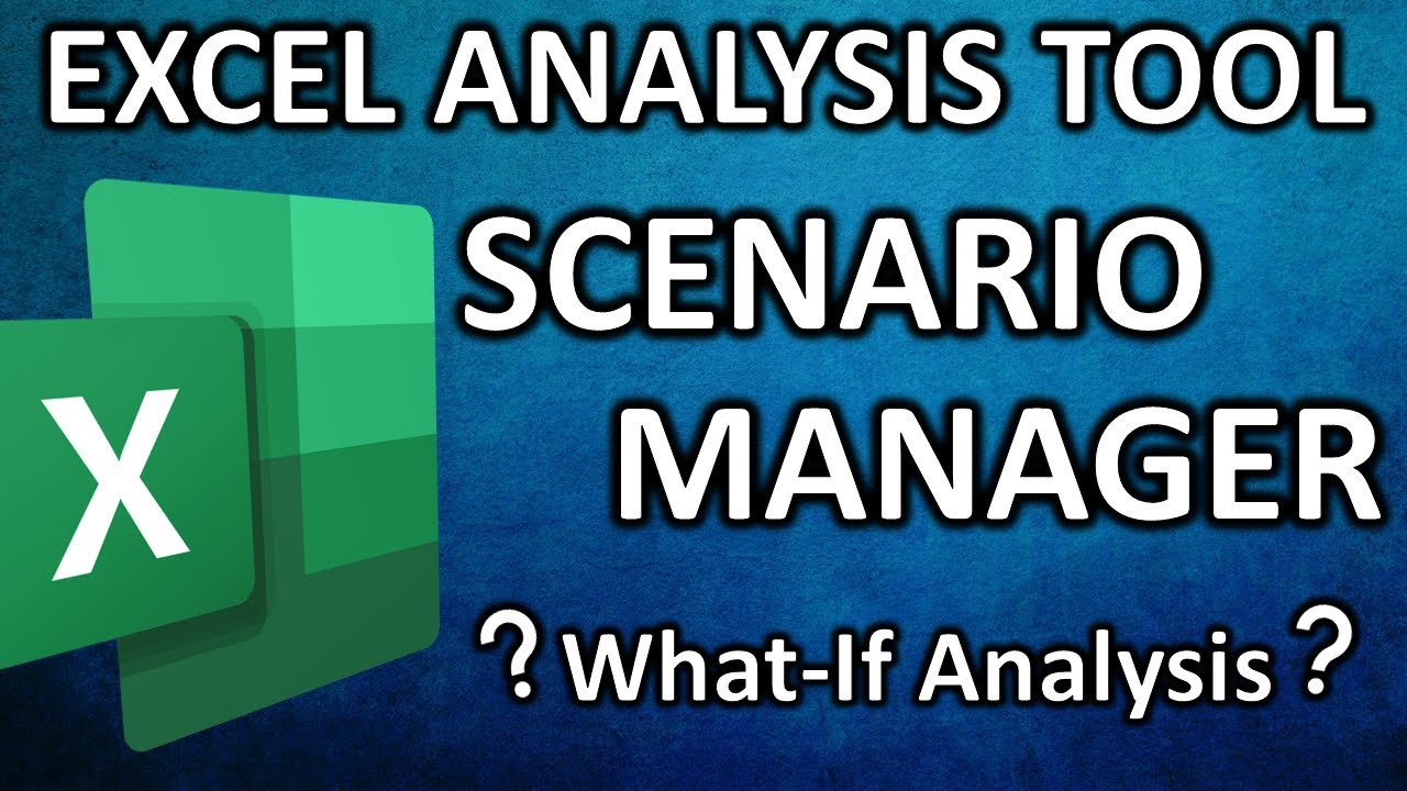 Scenario Manager In Microsoft Excel What if Analysis YouTube Scenario Manager In Microsoft Excel What if Analysis YouTube