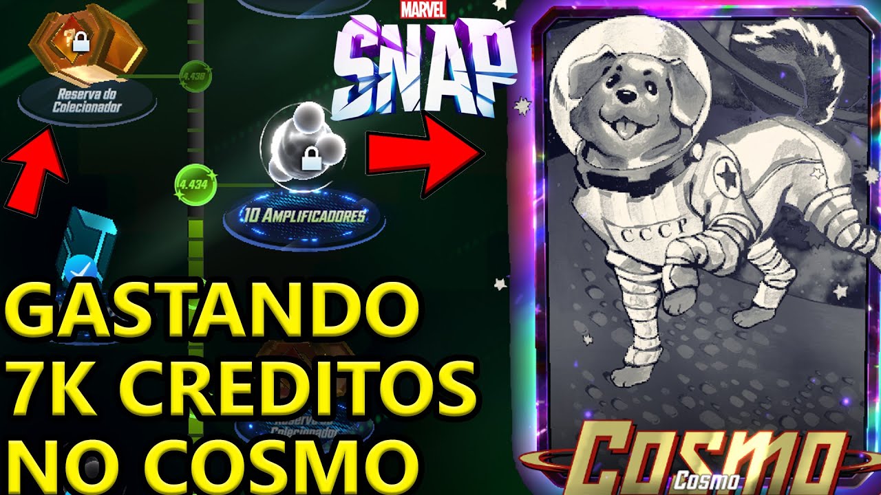 GASTEI 7K DE CREDITOS UPANDO SÓ O COSMO ! MARVEL SNAP - YouTube