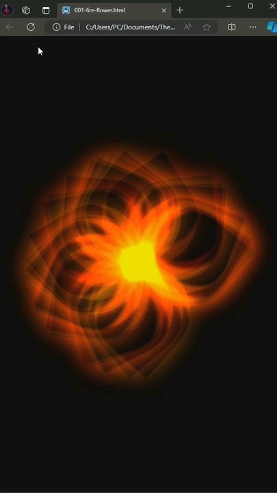 FIRE FLOWER | html&css&JavaScript | #shorts #viralvideo #trending #code #coder #trend #html ...