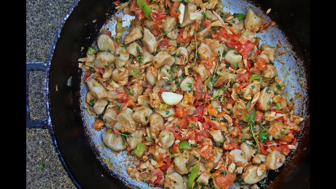 Cassava Dumplings In Stewed Saltfish (salted Cod) | CaribbeanPot.com ...