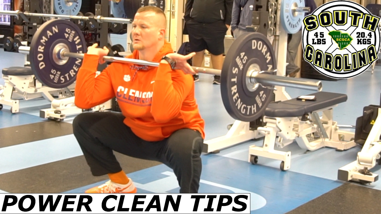 POWER CLEAN TECHNIQUE TIPS ADAM SMOTHERMAN CLEMSON UNIVERSITY TIGERS ...