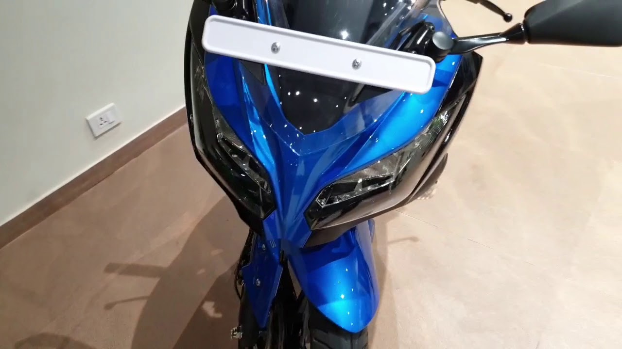 Ninja 300 blue colour abs 2019 model - YouTube