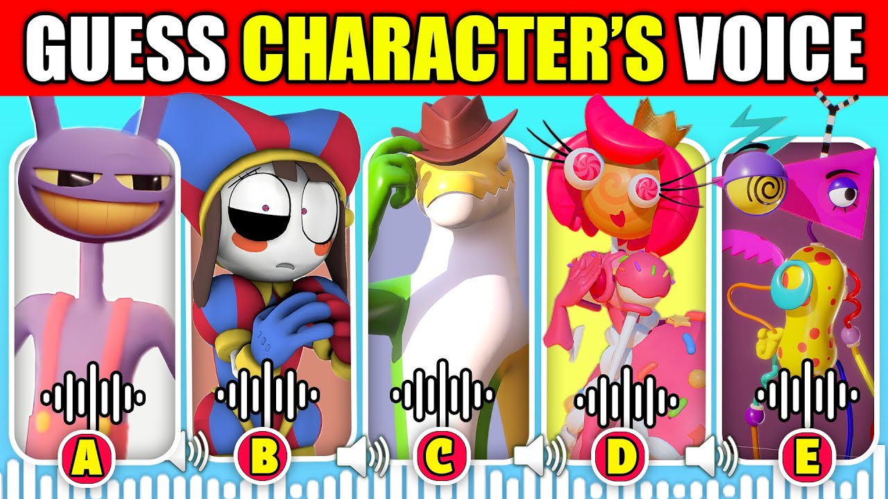 IMPOSSIBLE 🔊 Guess The VOICE! | THE AMAZING DIGITAL CIRCUS Ep 2 | candy ...