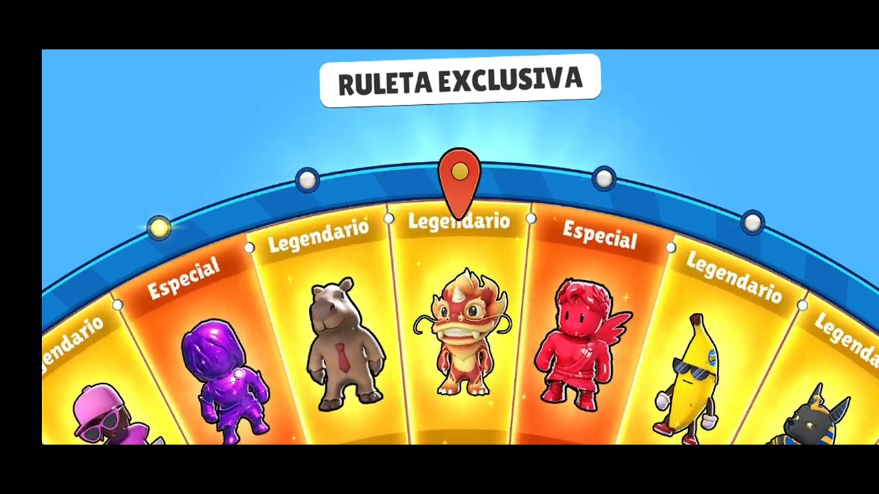 comprando una ruleta exclusiva de stumble guys - YouTube