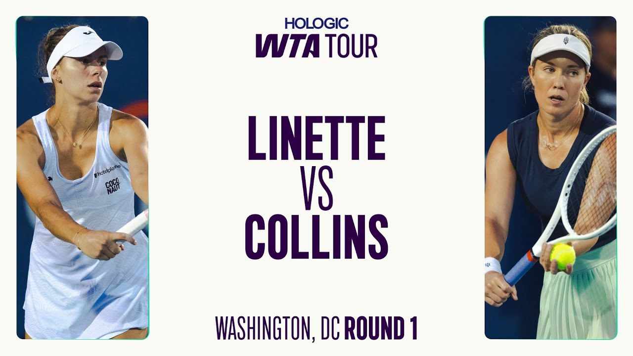 Magda Linette vs. Danielle Collins | 2025 Washington Round 1 | WTA Match Highlights - YouTube