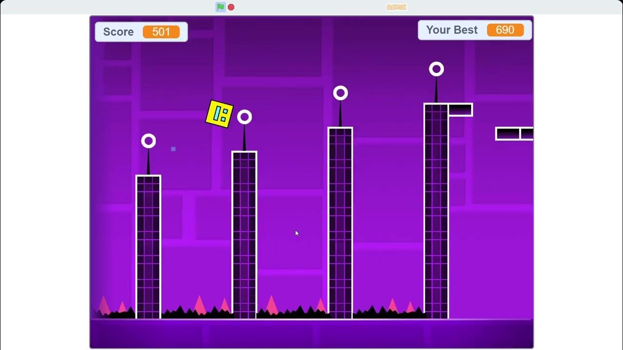 geometry dash scratch - YouTube