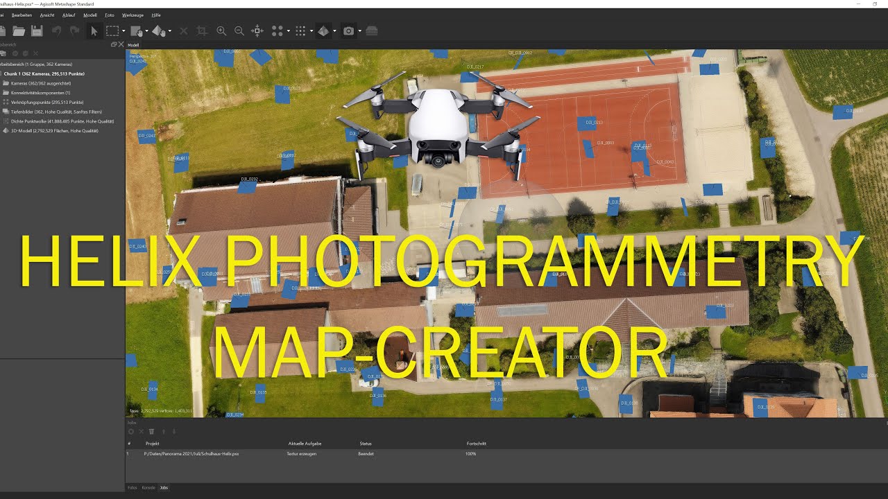 hdrpano 3D photogrammetry helix AI flight path with map-creator - YouTube