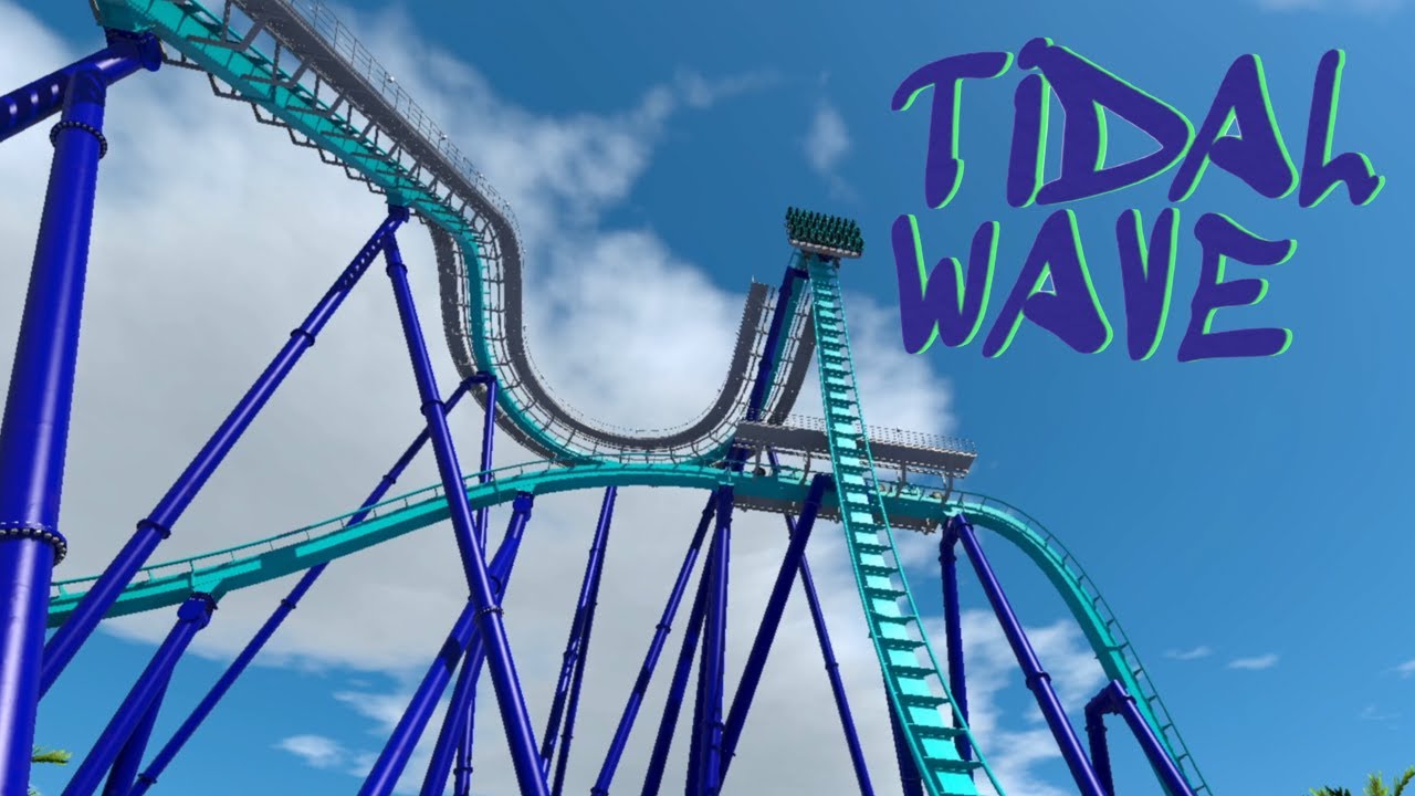 Tidal Wave No Limits 2 Dive Coaster - YouTube