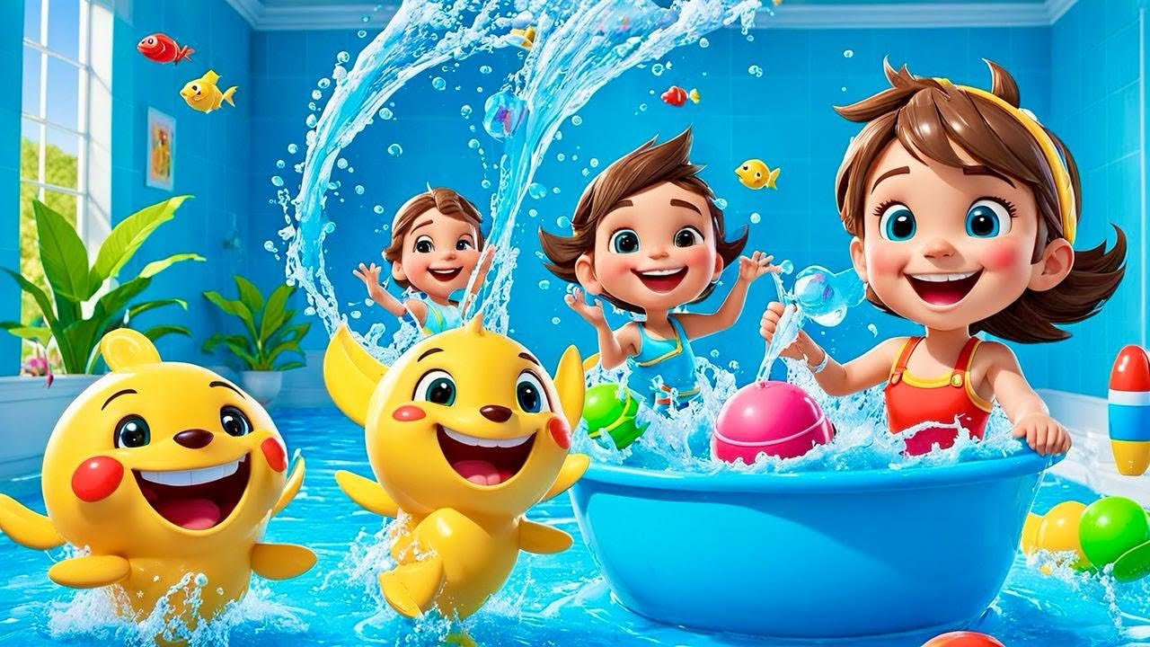 Bath Time | Nursery Rhymes | Kids Songs | Fun and Learning - YouTube
