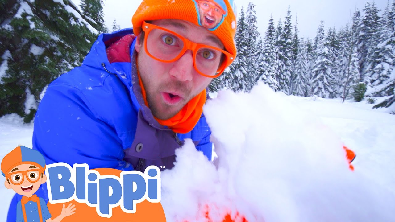 Blippi Has FUN On The Snowy Mountain | Blippi's Stories and Adventures ...