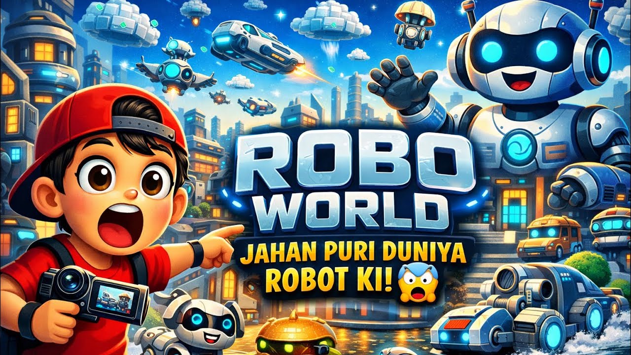 😲🤖 Main Pahucha Robot World! | Future Cartoon Vlog Hindi - YouTube