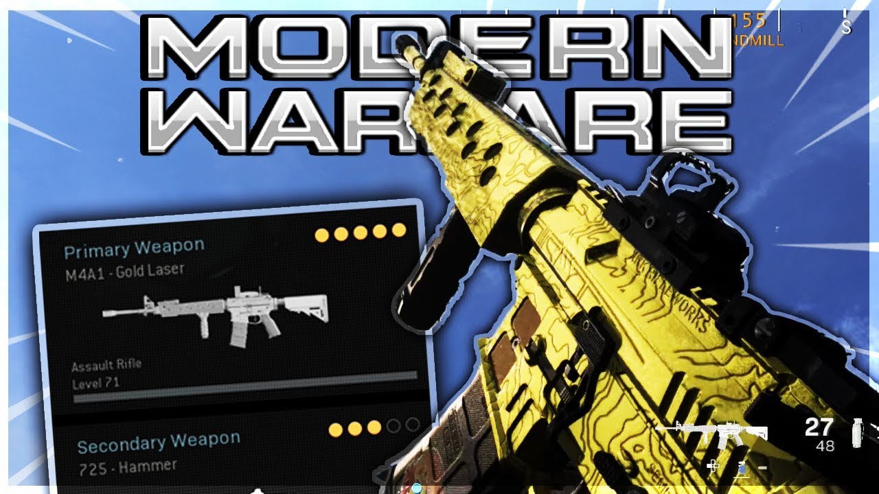 THE ZERO RECOIL M4A1 CLASS SETUP! MY FIRST GOLD GUN! - Call Of Duty ...