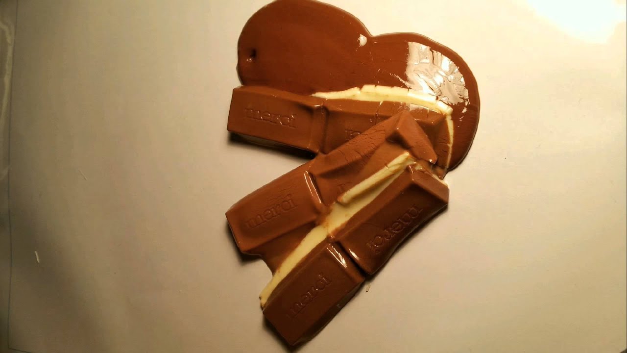 melting chocolate in Time Lapse reverse (HD) - YouTube