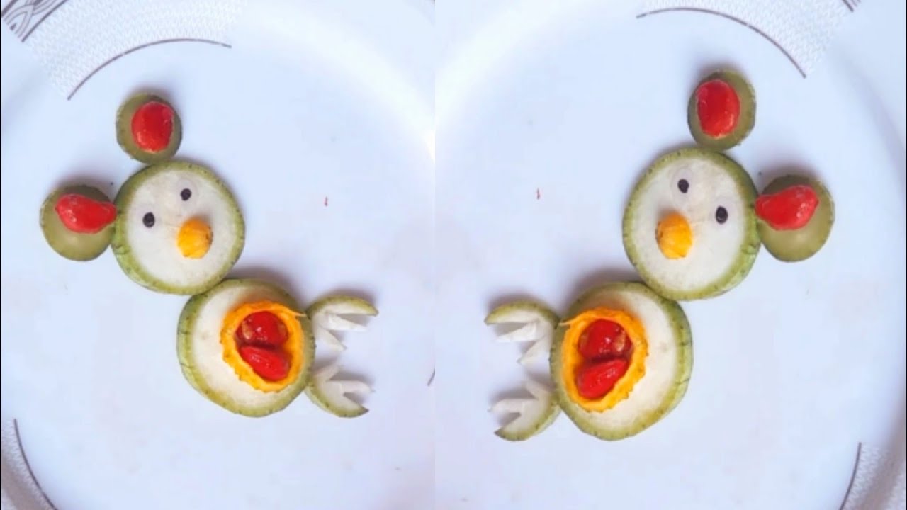 Vegetable Carving Birds And Animals | Dhundul Vegetable Carved Ideas ...