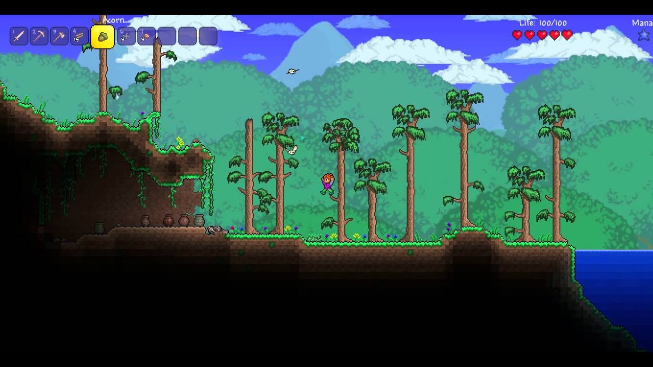 Terraria Lets PLay Episode 1 - YouTube