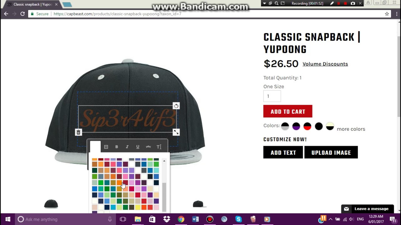 how to create your own cap - YouTube