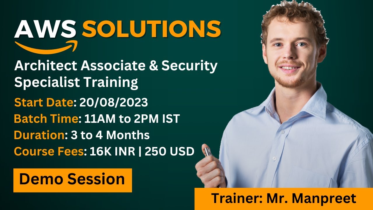 Demo AWS Solutions Architect Associate & Security Specialist Training Demo Session - YouTube