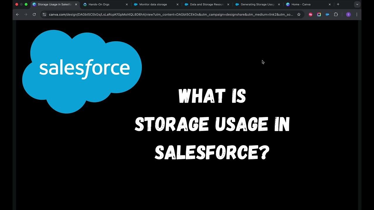 "🚀 🚀 Understanding Salesforce Storage Usage: Tips for Efficient Management 🌟" | Real-time admin ...