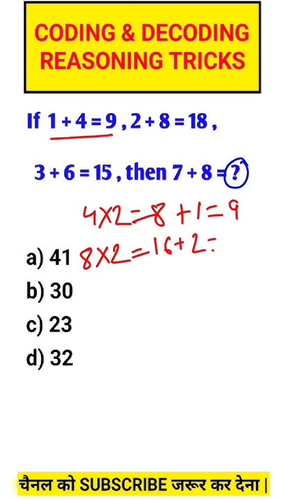 Coding Decoding | Reasoning Tricks in Hindi Reasoning Classes |SSC GD Question #shorts - YouTube